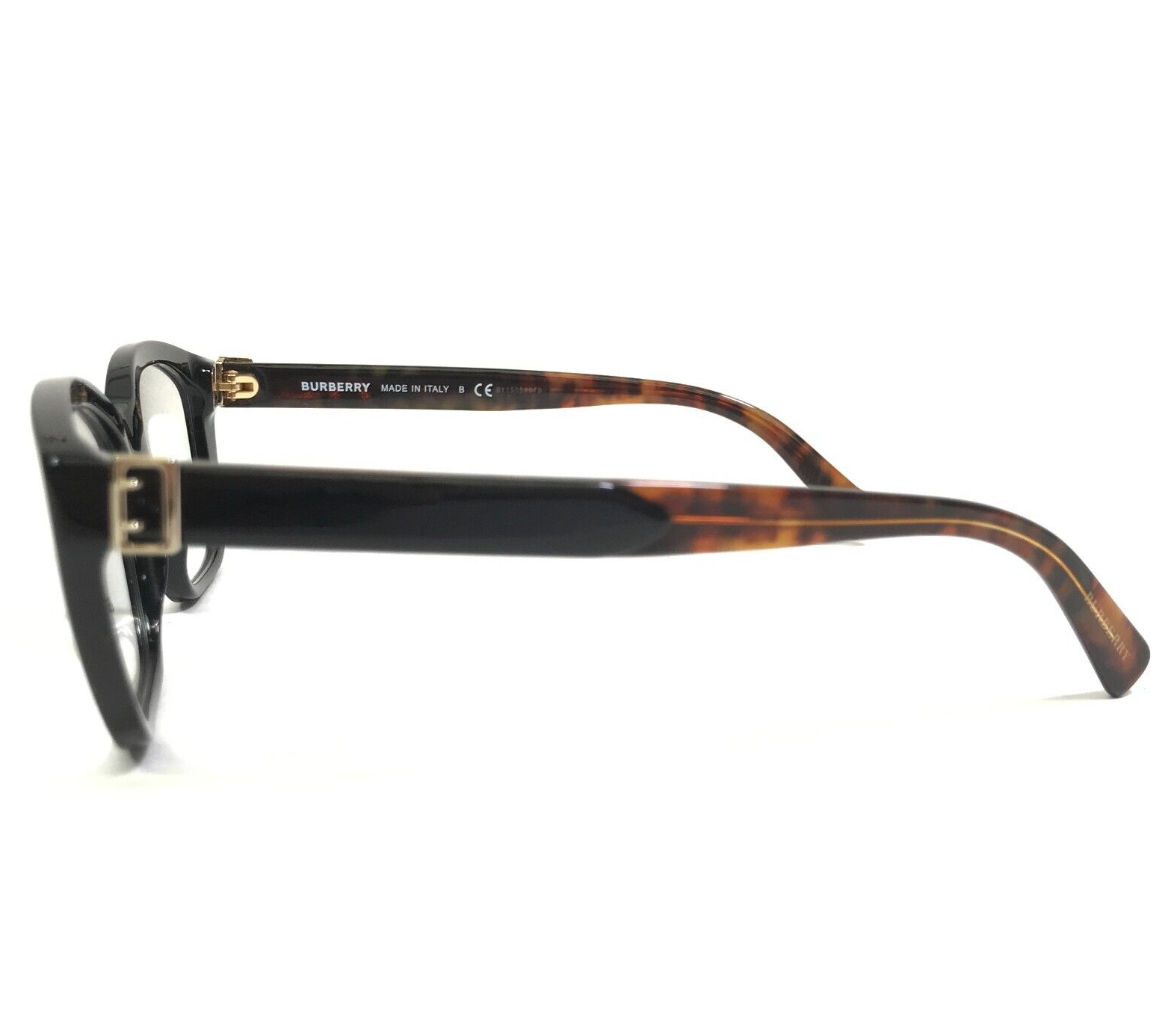 Burberry Eyeglasses Frames B2265 3683 Tortoise Black Square Thick Rim ...