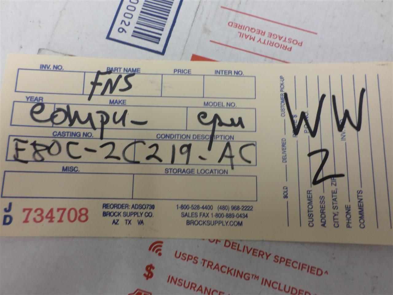 ABS CONTROL MODULE LINCOLN CONTINENTAL 1988 1989 E80C-2C219-AC 3.8L V6 ...