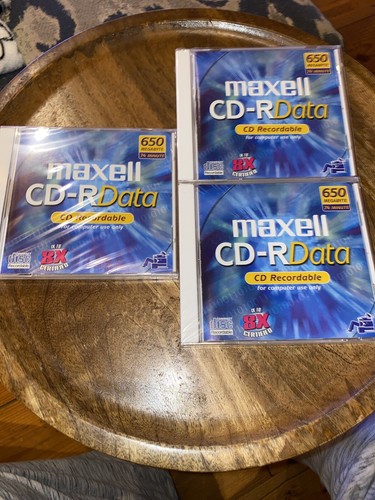 3 Maxwell CD-R 650 MB CD Recordable 74 Minute 1X to 8X Compatible New ...