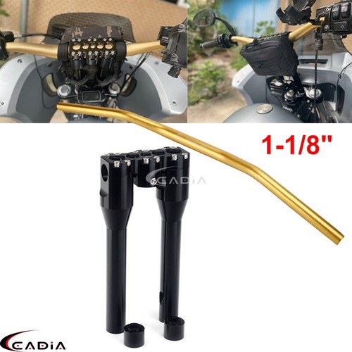 Club Style 1-1/8" Handlebar & Risers Kit For Harley Dyna Sportster ...