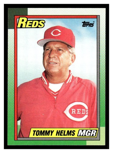 1990 Topps #110 Tommy Helms - Cincinnati Reds MGR, TL | eBay