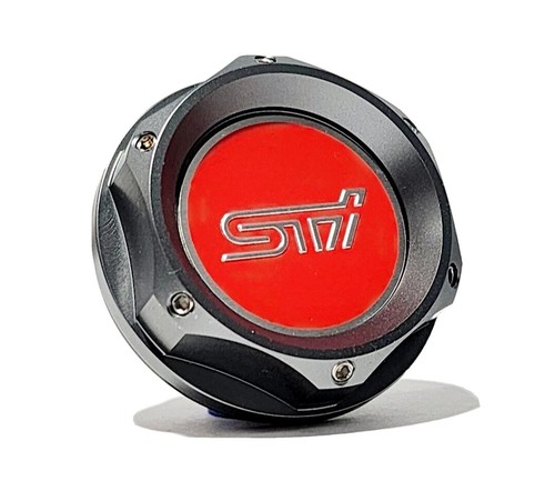 GUNMETAL BILLET ALUMINUM ENGINE VALVE COVER OIL FILLER CAP FOR SUBIE ...