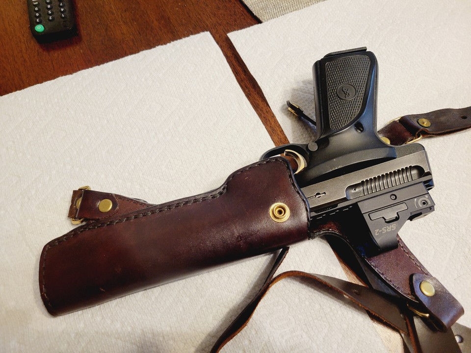 Bob Mernickle Mernickles Custom Shoulder Holster 22 Auto Ruger I think ...
