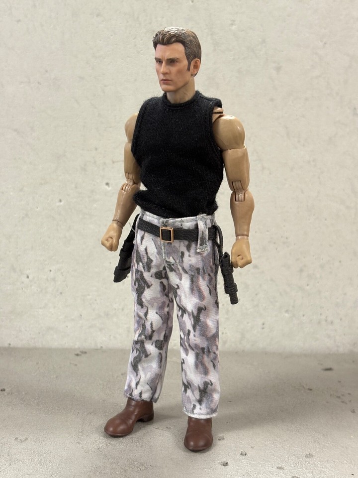 PB-SNK-SET: 1/12 Leather Jacket, Black Shirt, Camo pants (Snake ...
