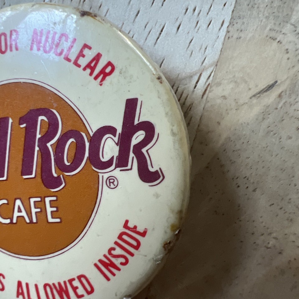 Vintage Hard Rock Cafe No Drugs Or Nuclear Weapons Allowed Inside Pin ...