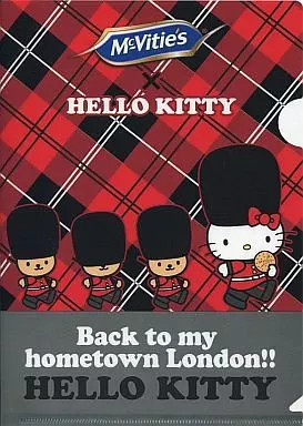 Hello Kitty British Guards A5 Clear File Meiji McVitie Lawson Limited ...