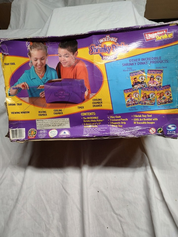 Vintage 2001 Shrinky Dinks The Incredible Shrinky Dinks Maker Spin ...