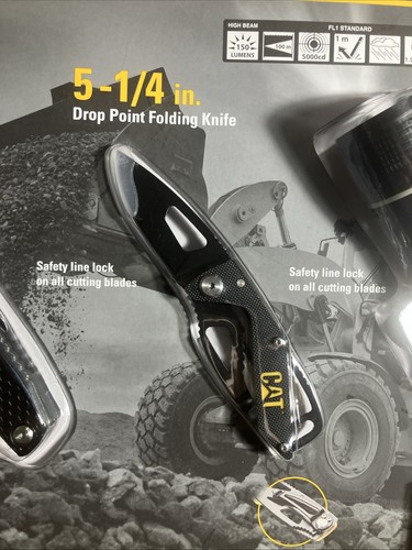 CAT, Multi-Tool, Knife & Flashlight Utility Compact Set | Camping ...