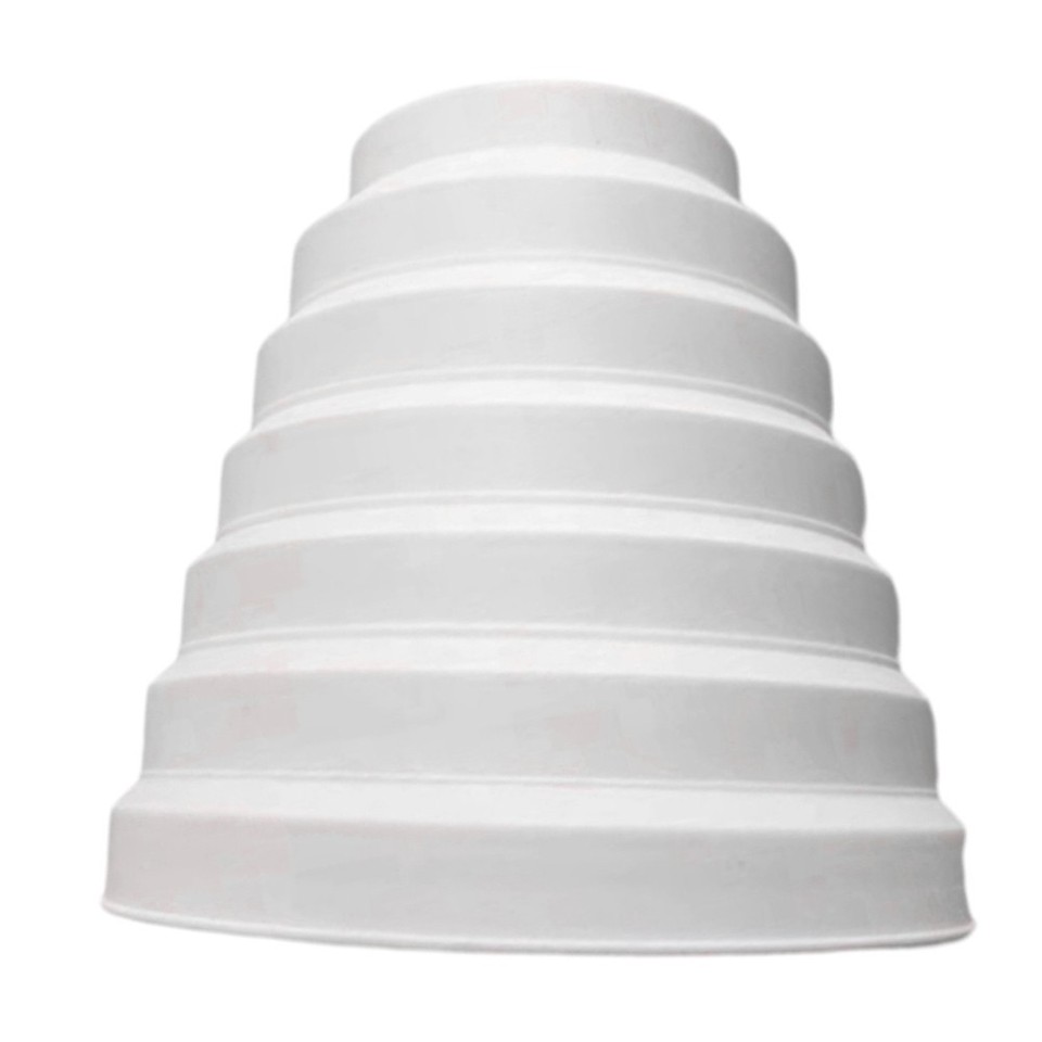 White ABS Plastic Duct Reducer Extractor Fan Connector 80 to 150mm Pipe ...