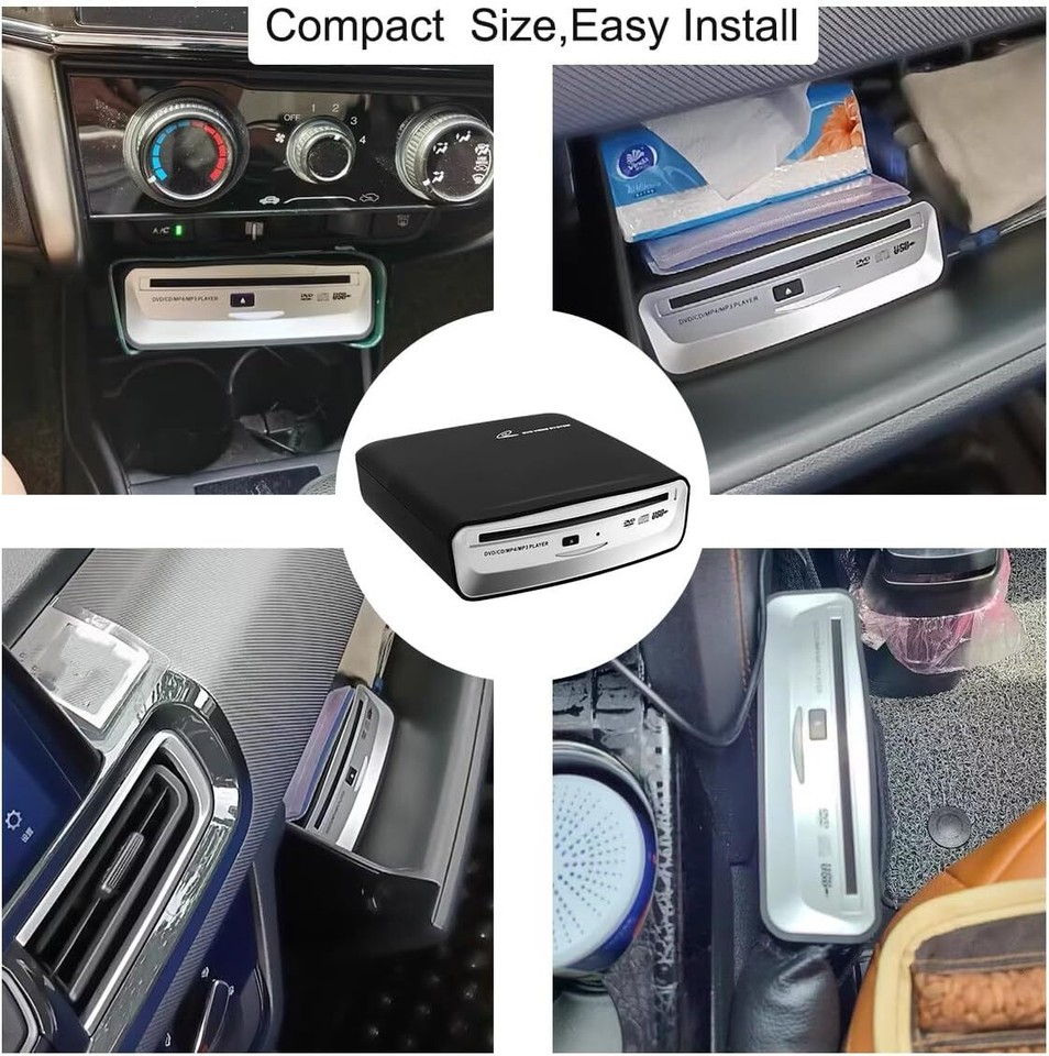 Universal External USB Car DVD CD MP4 MP3 Player 2800A Navigation Plug ...