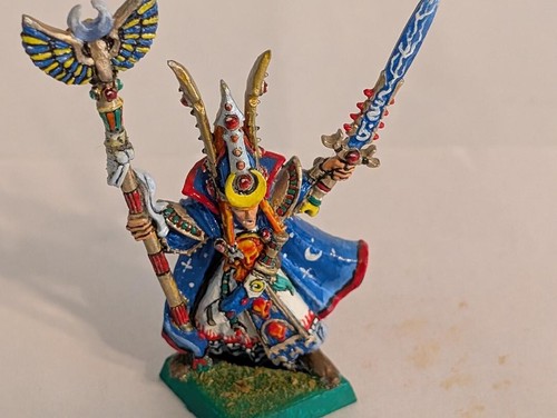 Vintage Pewter Warhammer Teclis High Elf Wizard | eBay