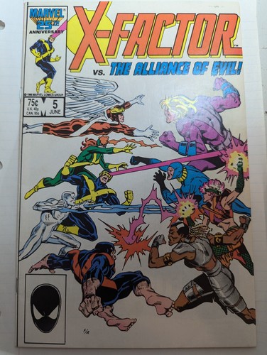 X-Factor #5 Marvel Comics 1986 series original X-men Apocalypse cameo ...