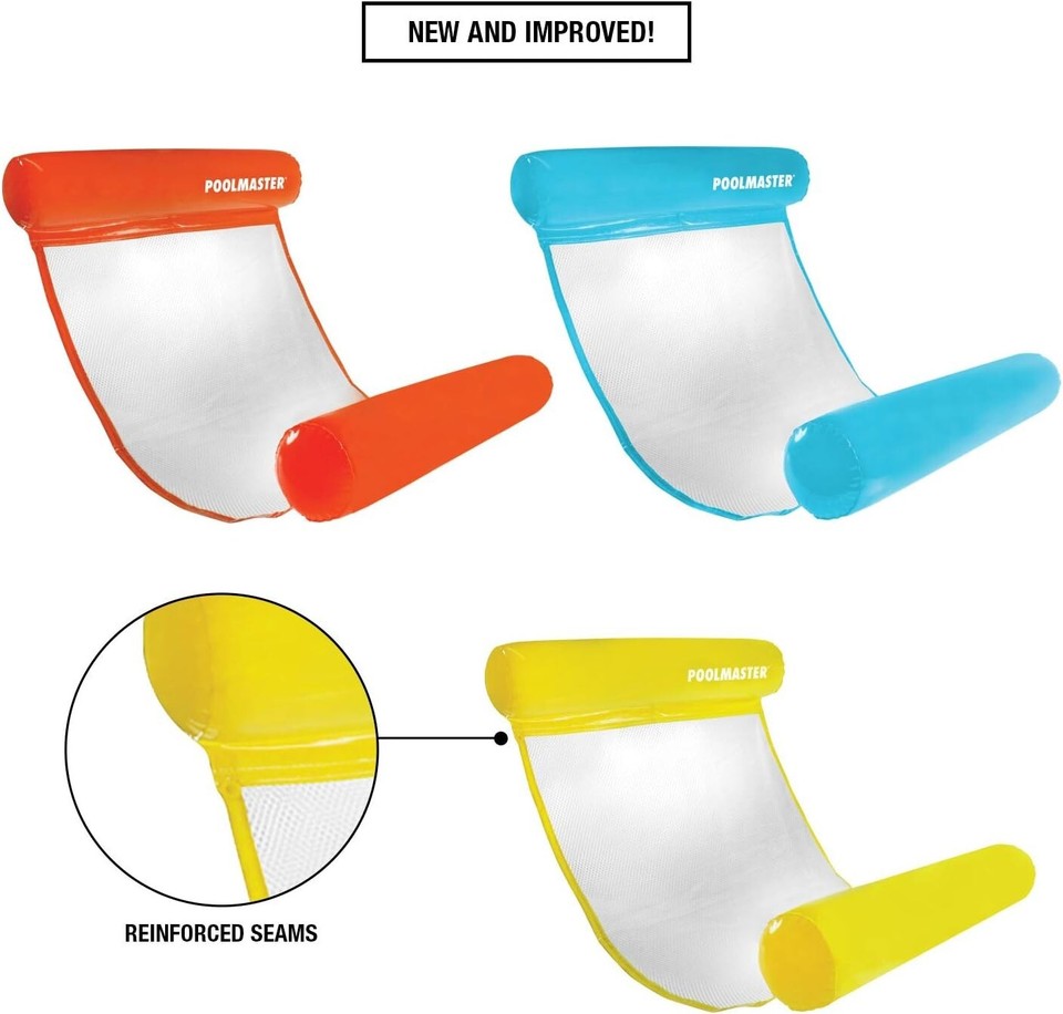 Poolmaster Vinyl Water Hammock, Yellow 2Pack | eBay