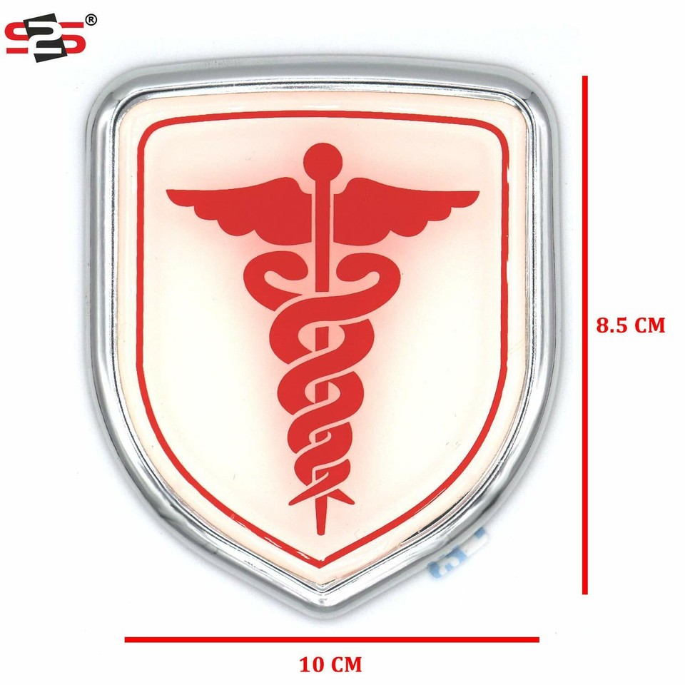 3D Metal Chrome Sticker Emblem Badge Logo For Cars & Bikes DOCTOR ...
