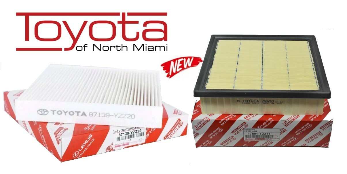 OEM Genuine Toyota Camry Air Filter and Cabin Filter 87139-YZZ82 ...