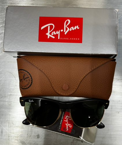 Ray-Ban Sunglasses RB4175 877 Clubmaster Oversized - Demi Gloss Black/G ...