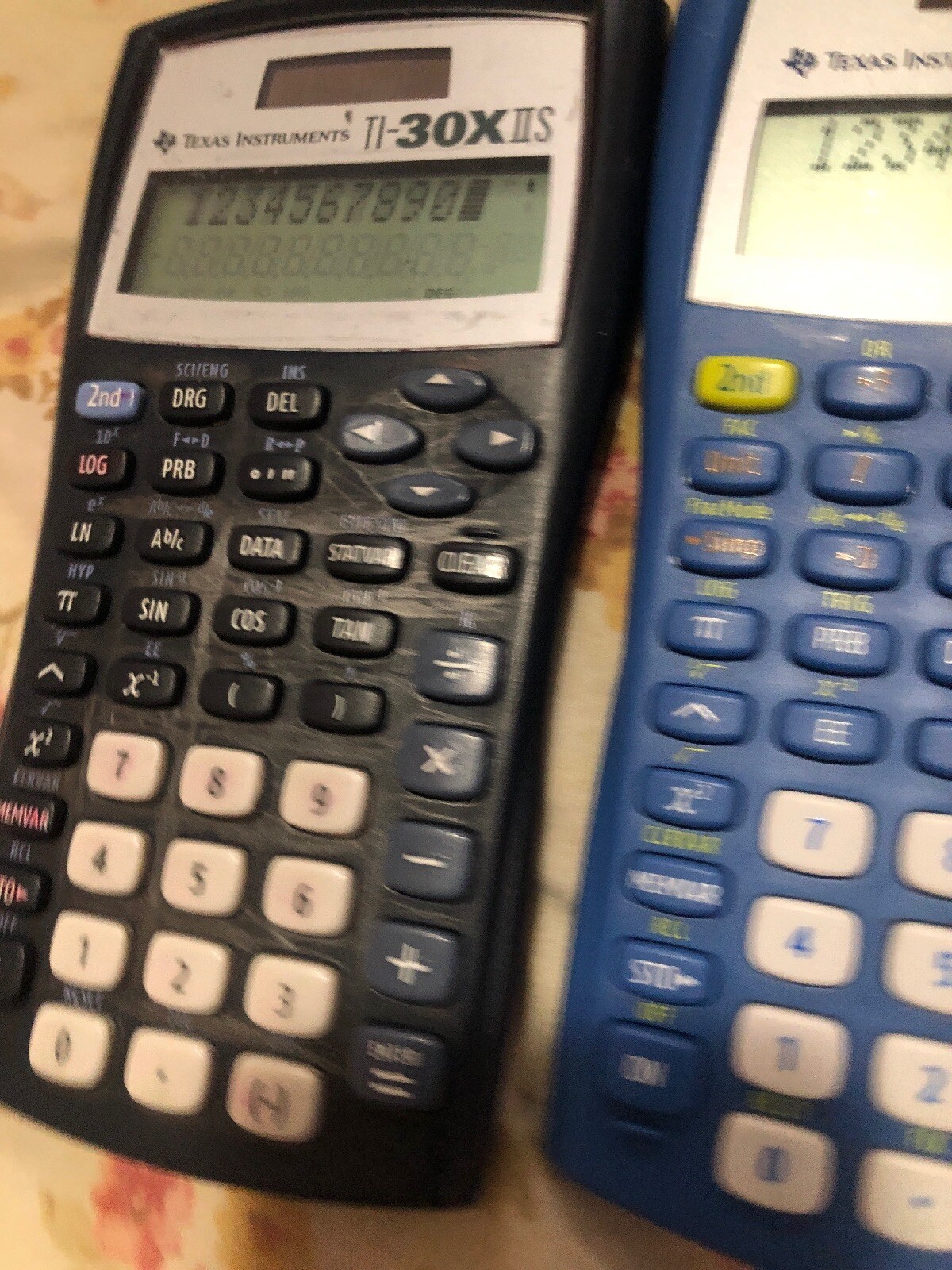 2 Texas Instruments (TI-34 II & TI30X IIS) Scientific Calculators. Used ...