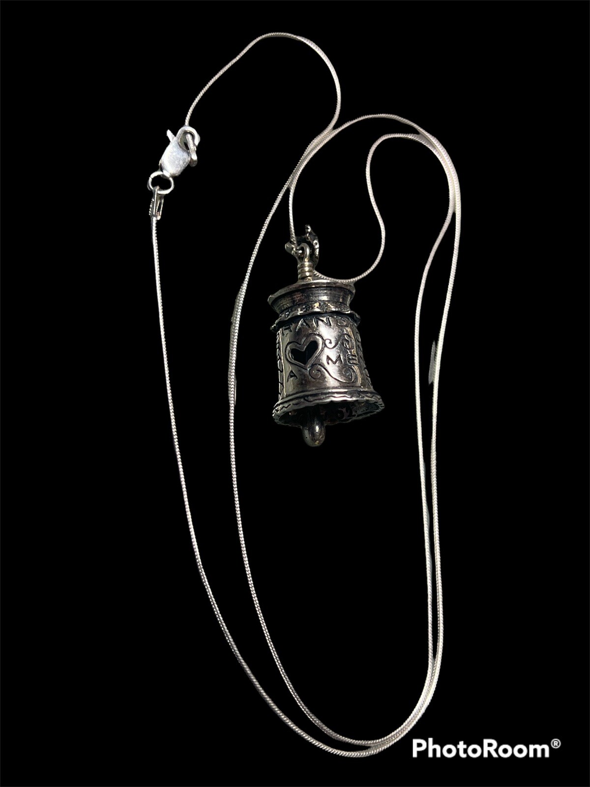 vintage silver bell - Gem