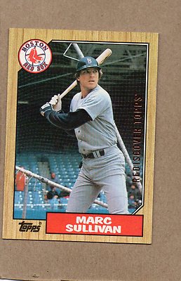 2017 topps rediscover buyback card 1987 66 marc sullivan boston red sox ...