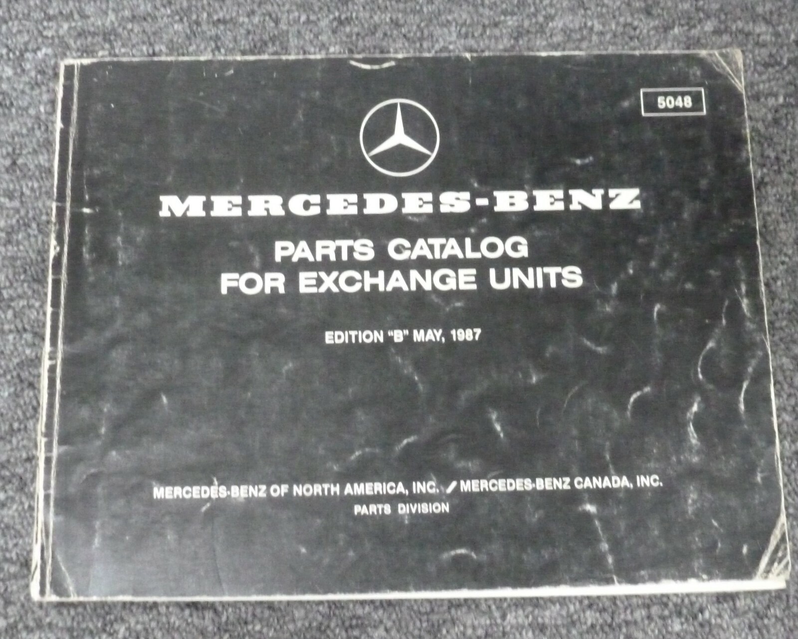 1980-1983 Mercedes Benz 500SE 500SEL 500SEC Parts Exchange Catalog 1981 ...