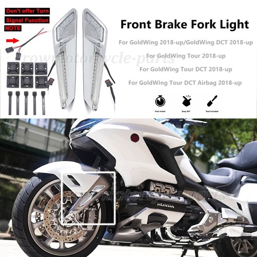 Front LED Fork Mounted Driving Lights For Honda GoldWing 1800 GL1800 ...