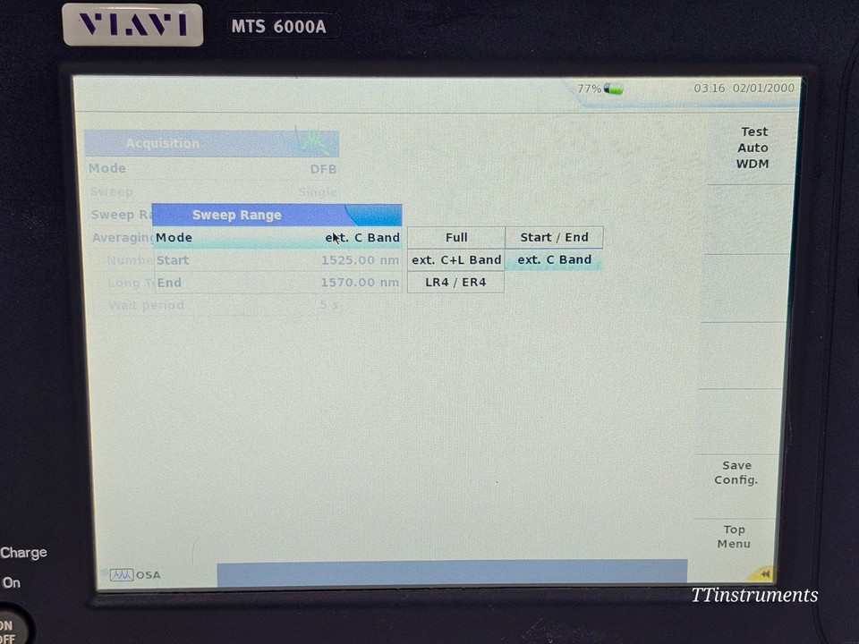Viavi JDSU 6000V2 + OSA-110M OSA Optical Spectrum Analyzer 1250nm up to ...