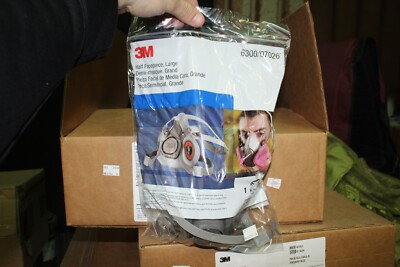 3M Half Facepiece Large 6300 07026 Reusable Respirator | eBay