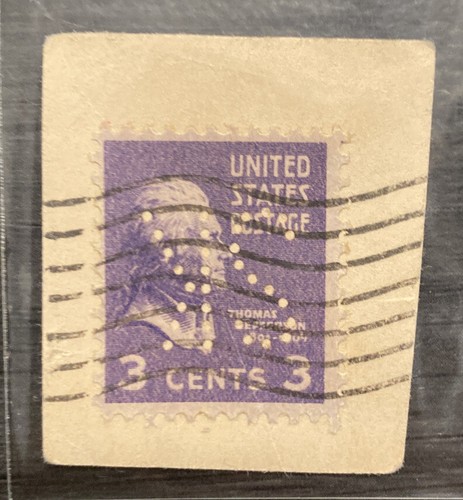Thomas Jefferson 3 Cent Rare STAMP Purple Color US 1938 Scott # 807 ...