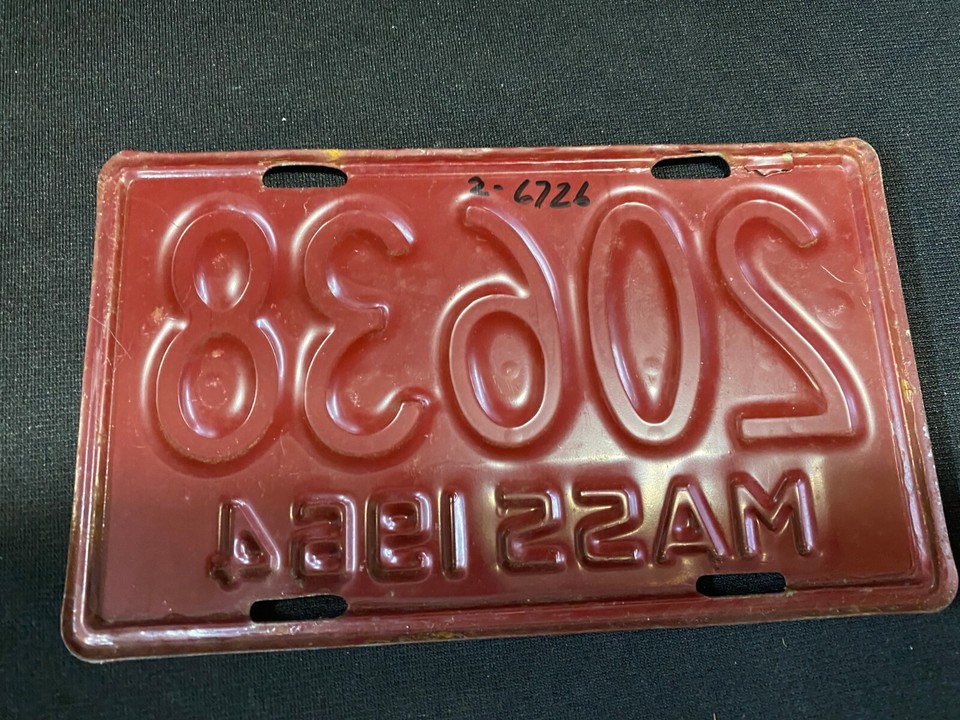 1964 MASS MOTORCYCLE LICENSE PLATE INDIAN - HARLEY -DAVIDSON | eBay