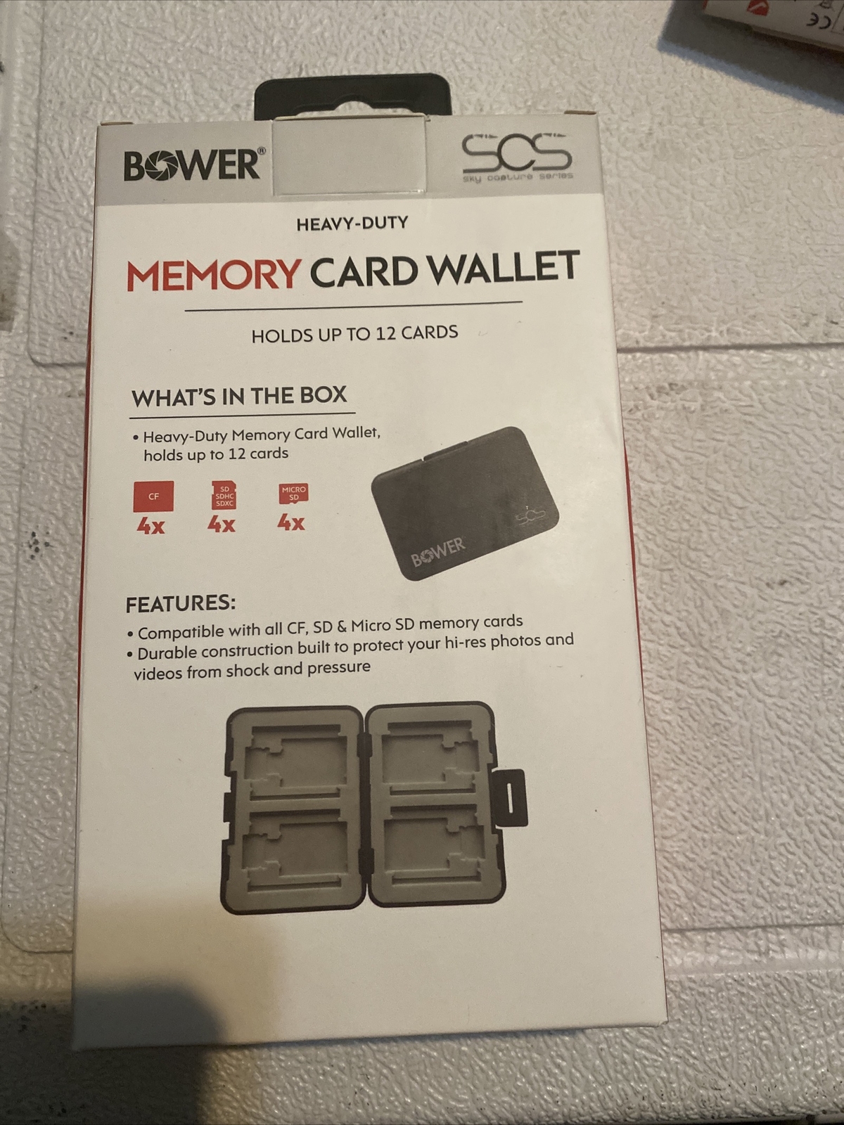 Bower Heavy-Duty Memory Card Hardcase Card Wallet (SB1) | eBay