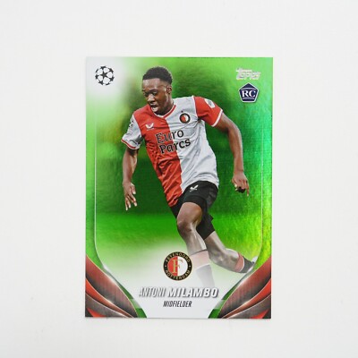 Antoni Milambo RC 2023-24 Topps UEFA Soccer Green /199 Card #140 ...