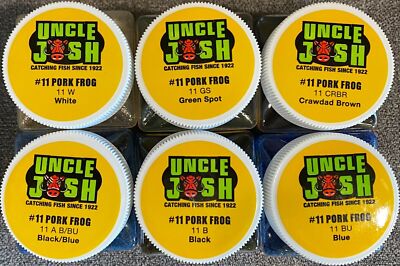 Uncle Josh Pork Frog Jig Trailer #11 Size - Choose Color | eBay