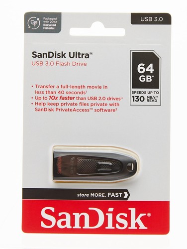 SanDisk 64GB Ultra USB 3.0 Flash Drive - SDCZ48-064G-AW46 | eBay