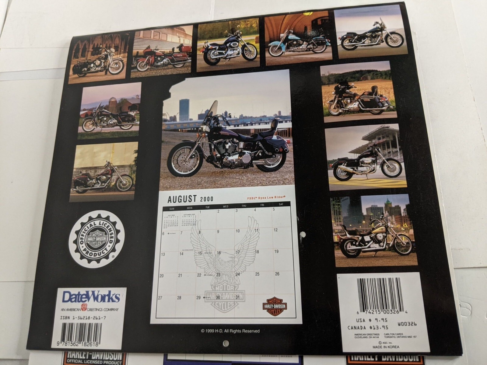 Vintage Lot of 3 Harley Davidson Calendars 1998, 2000, 2004 Motorcycle ...
