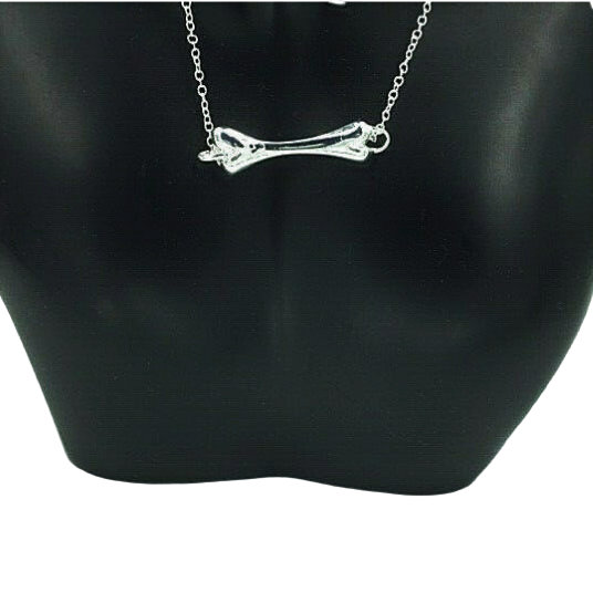 Dog Bone Pendant Necklace Sterling Silver | eBay