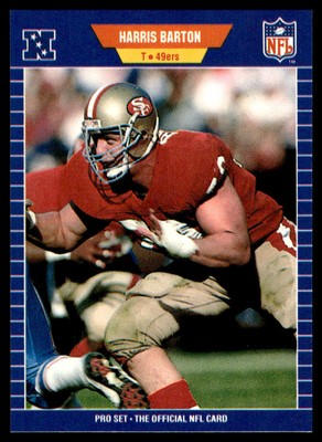 1989 Pro Set Harris Barton Rookie #369 San Francisco 49ers 93B | eBay