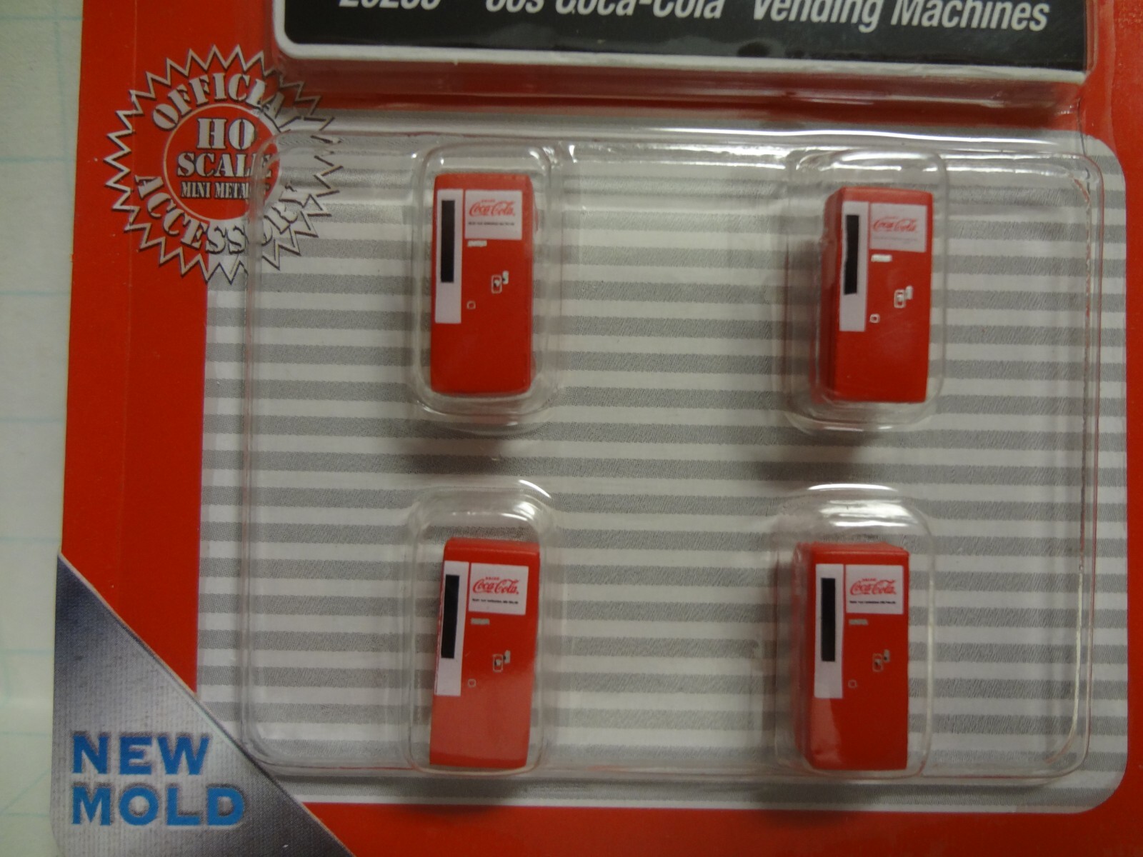 Mini Metals Mini Details #20255 '60s Coca Cola Vending Machines X 4 1: ...