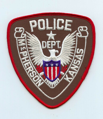 Vintage McPherson Kansas Police Uniform/Shoulder Patch KS | eBay
