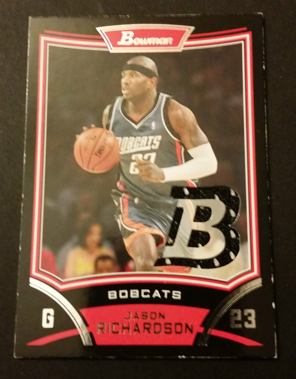 Jason Richardson Bobcats Michigan State 2008 Bowman Game Jersey Certified JG4 | eBay