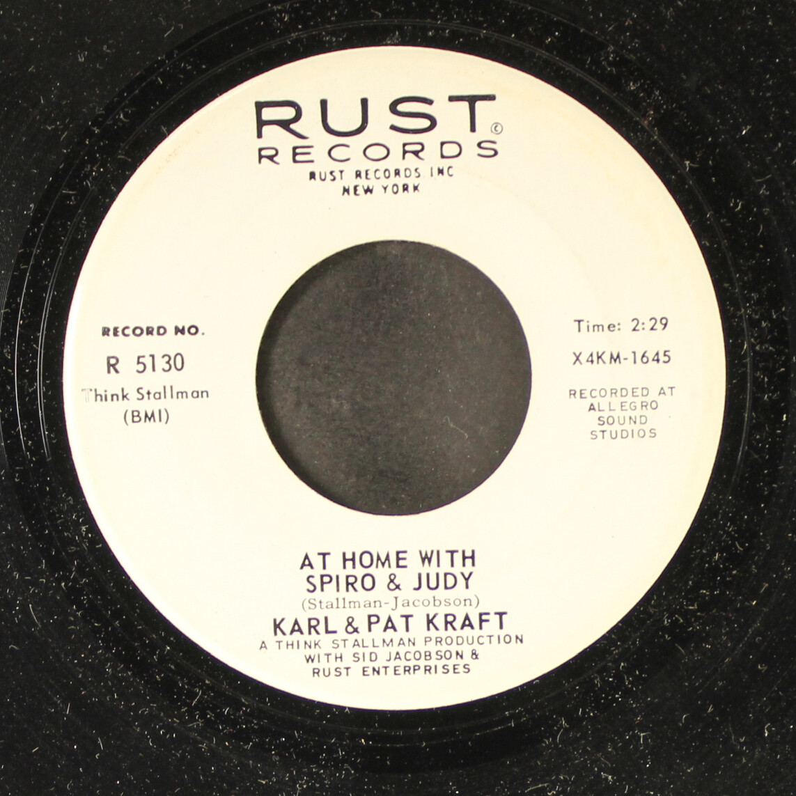PAT & KARL KRAFT: at home with dick & pat / at home spiro & judy RUST 7 ...