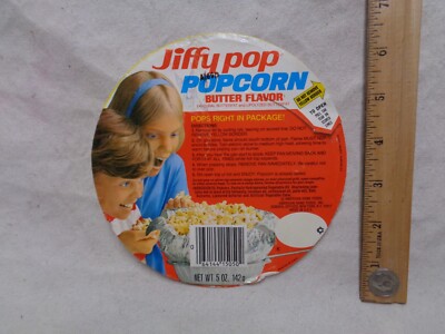 Vintage Jiffy Pop lid 1979 1981 era popcorn classic OLD 1982 ? | eBay