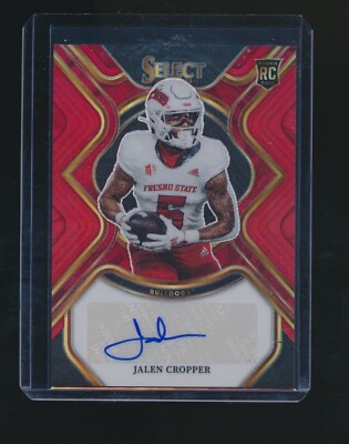 JALEN CROPPER 2023 PANINI SELECT SIGNATURES RED PRIZM RC AUTO | eBay
