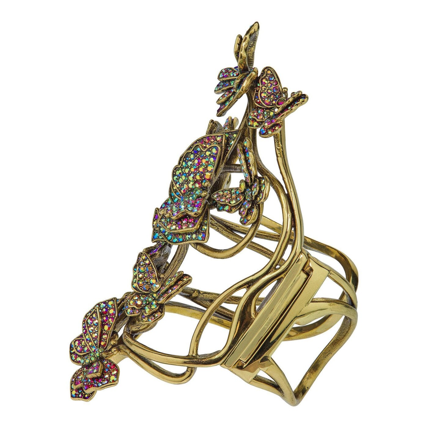 Heidi Daus "BUTTERFLY BALLET" Size SMALL Crystal Statement Cuff ...