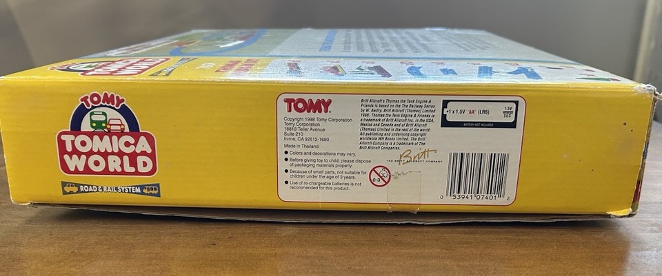 TOMY 7401 "Thomas Medium Set" Battery Powered Set Complete Gently Used ...