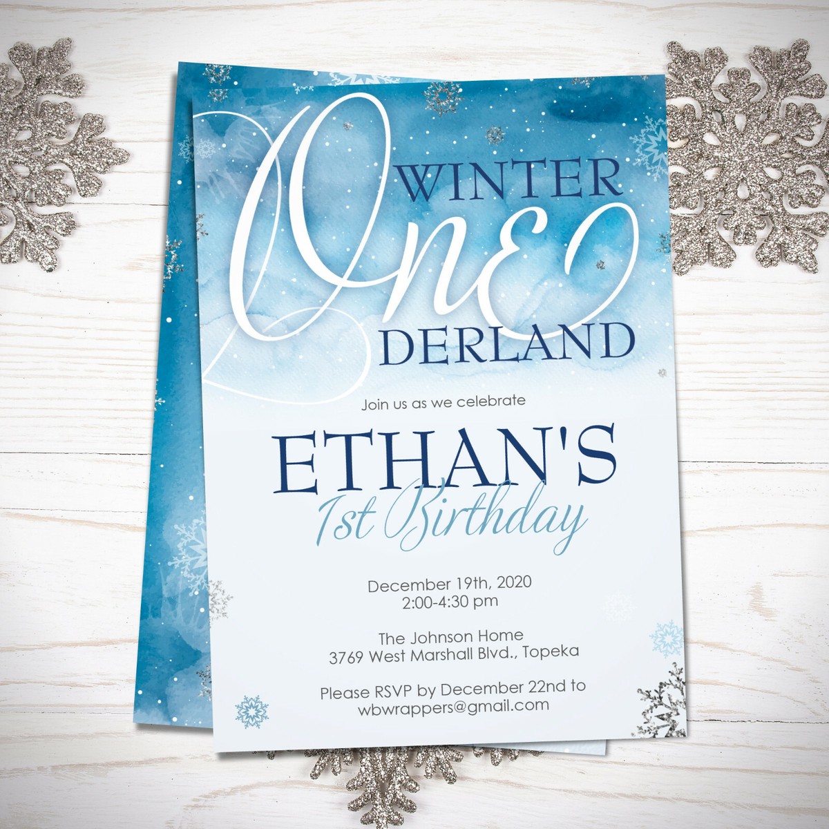 Winter Wonderland Party Invitations