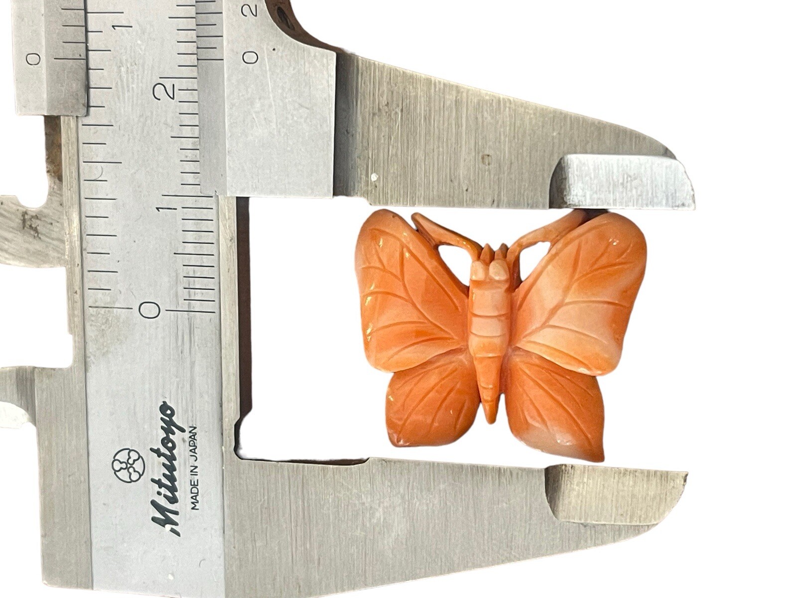 Large Carved Coral Butterfly Figurine Momo Coral | eBay