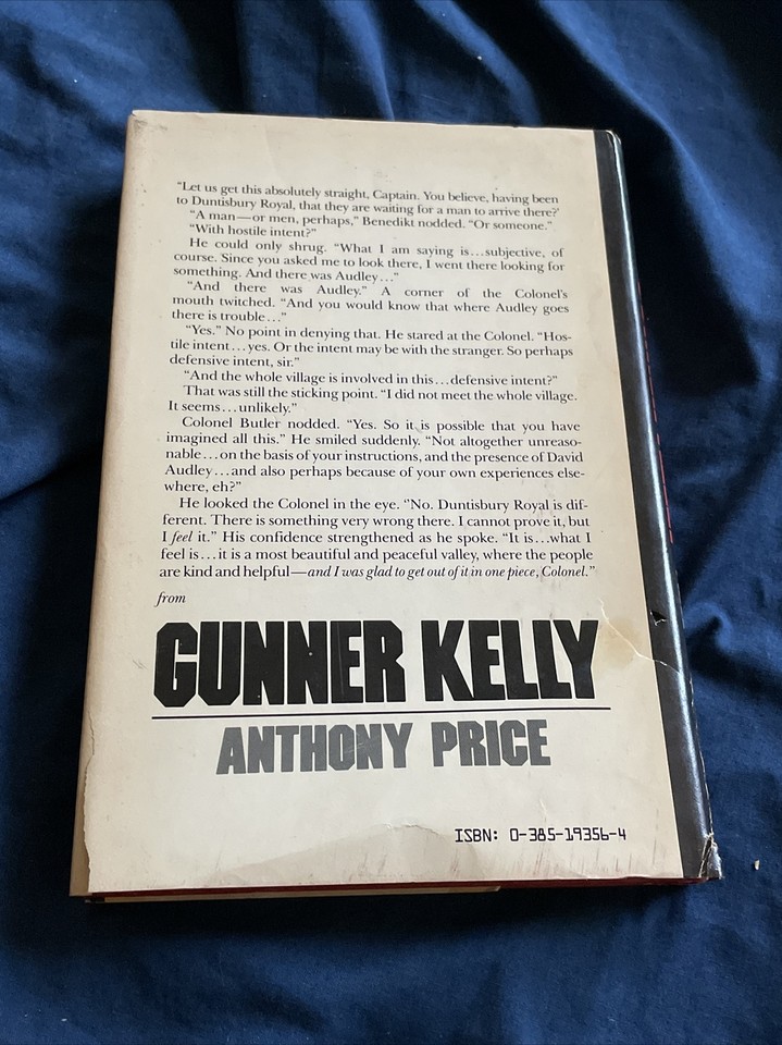 Gunner Kelly Hardcover Anthony Price Crime Club 1984 9780385193566| eBay