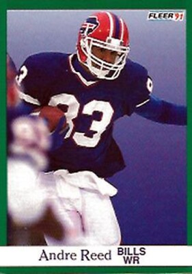 1991 Fleer #8 Andre Reed Buffalo Bills HOF | eBay