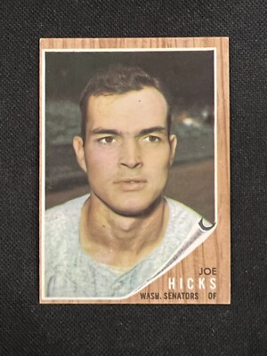 1962 Topps #428 Joe Hicks NM Washington Senators *96 | eBay