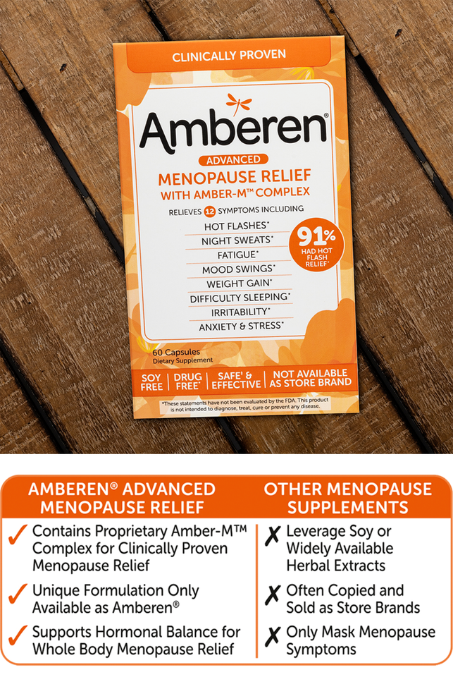 Amberen Multi-Symptom Menopause Relief, 90 Capsules | eBay